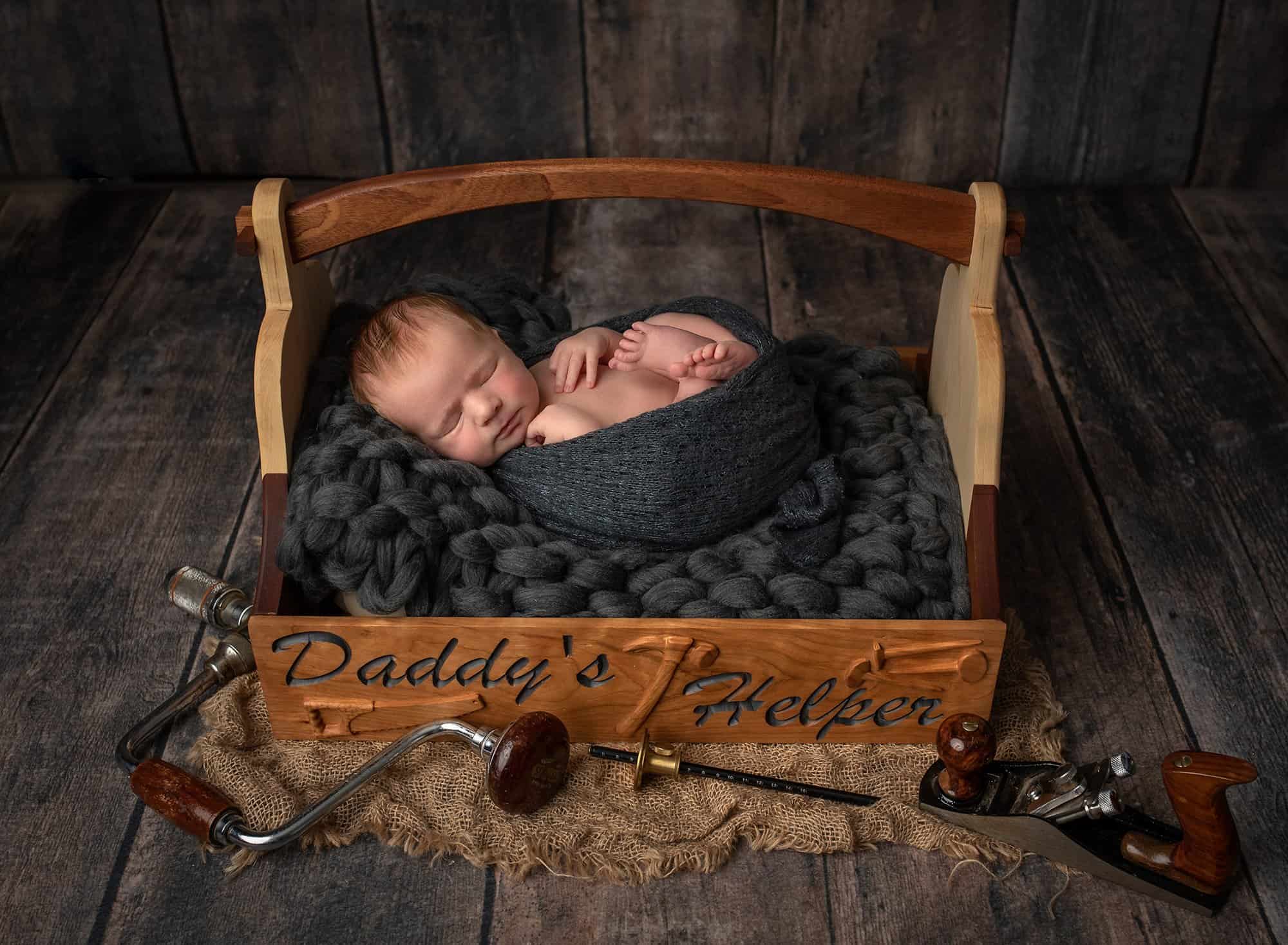Blue Newborn Photoshoot | Hobby Newborn Portraits